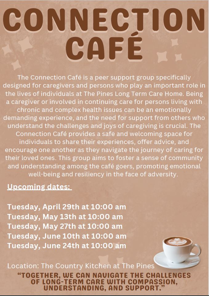 Connection Cafe | The Pines Resident & Family Portal | Engage Muskoka